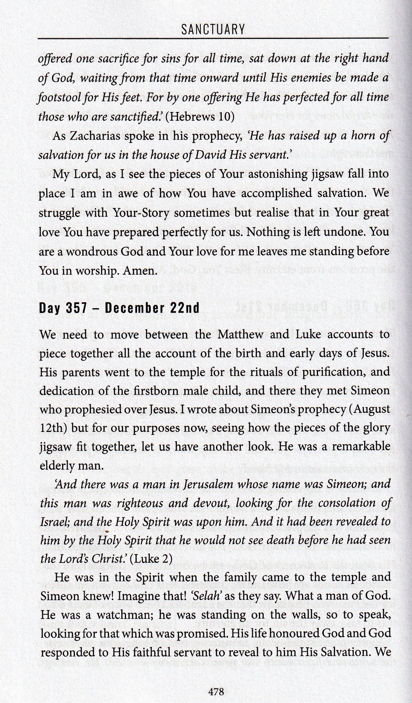 22.12.22 Sanctuary ‘Symphony’ – Simeon as a model watchman (GPS 91.2 ...