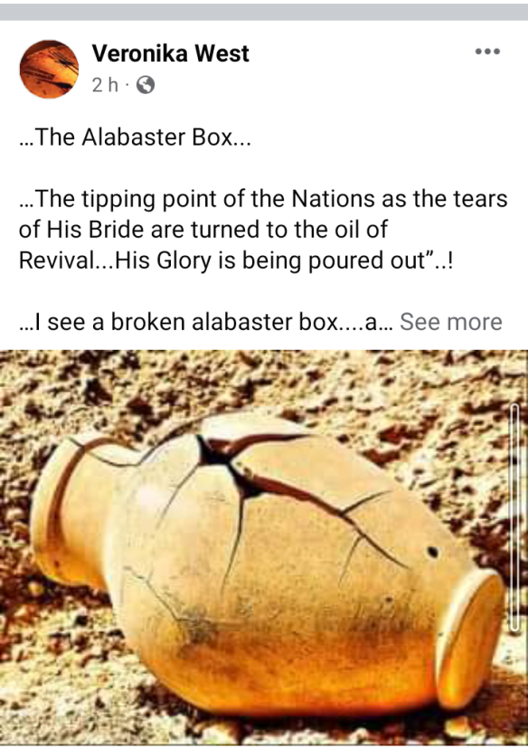 Alabaster box and Tipping Point of Nations – Veronika West | Richard's Watch