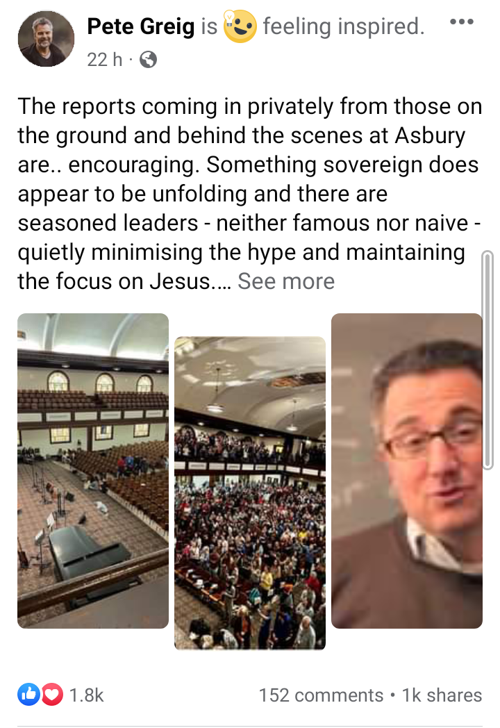 PPS to Revival Watch – personal testimony by Pete Greig | Richard's Watch