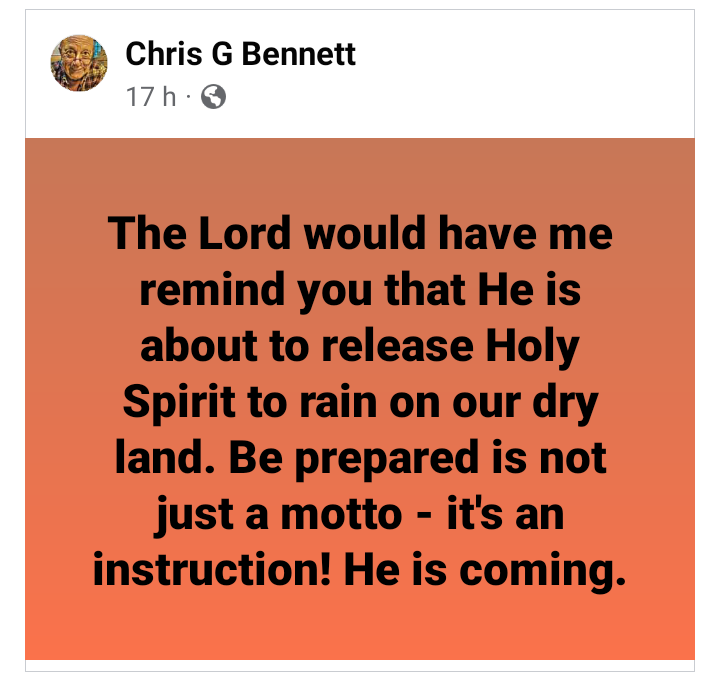 Jesus Christ reminds us of His Return – Chris G Bennett | Richard's Watch