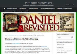 Bible Update: Second Signpost of Daniel and Psalm 83 war – Mark ...